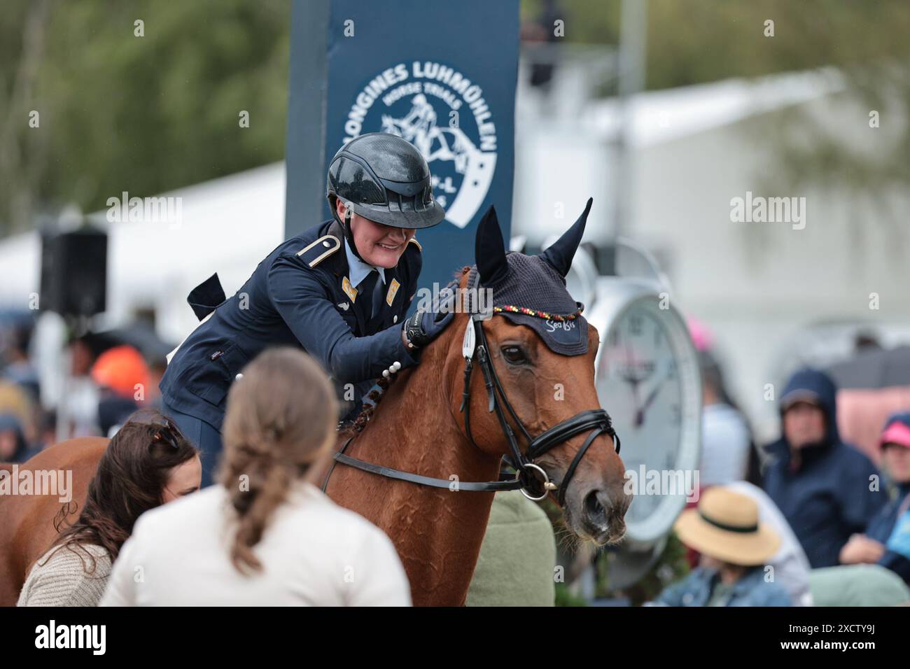 Jonelle Price of New Zealand with Hiarado during the CCI4*-S Meßmer ...
