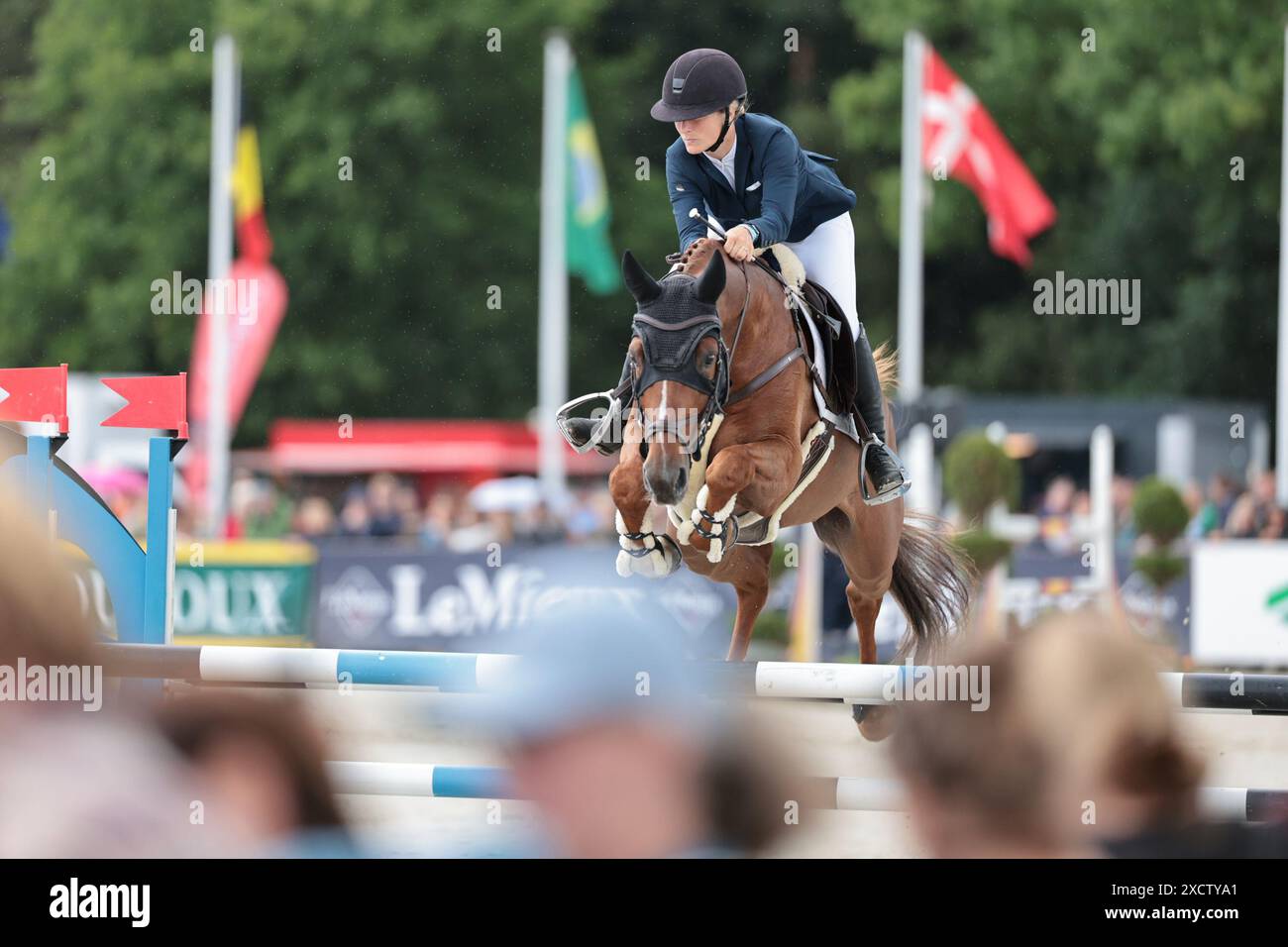 Lara de Liedekerke-Meier of Belgium with Origi during the CCI4*-S ...