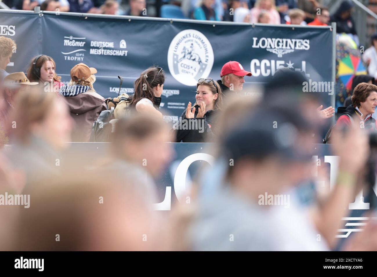 Lara de Liedekerke-Meier of Belgium with Origi during the CCI4*-S ...
