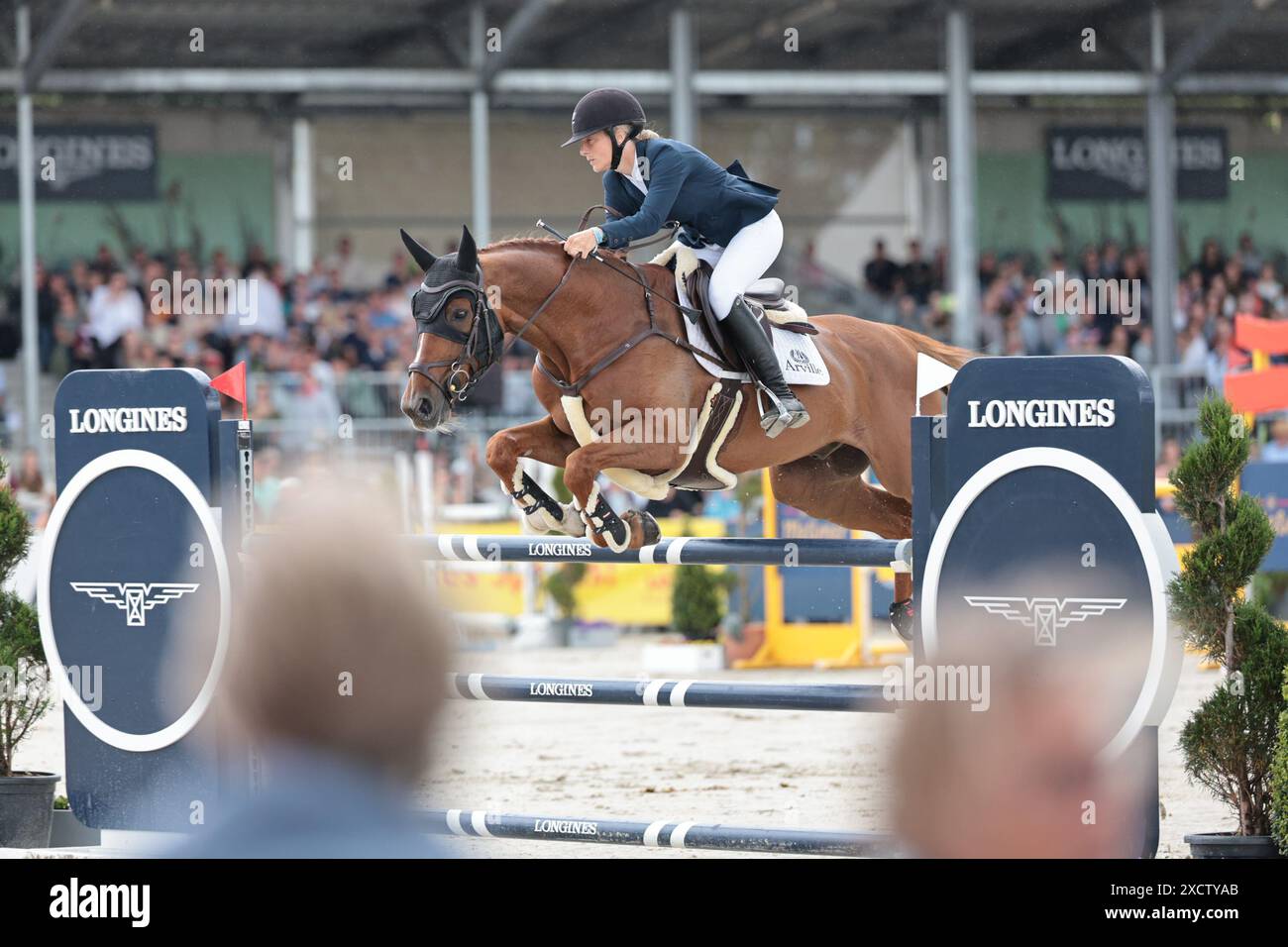 Lara de Liedekerke-Meier of Belgium with Origi during the CCI4*-S ...