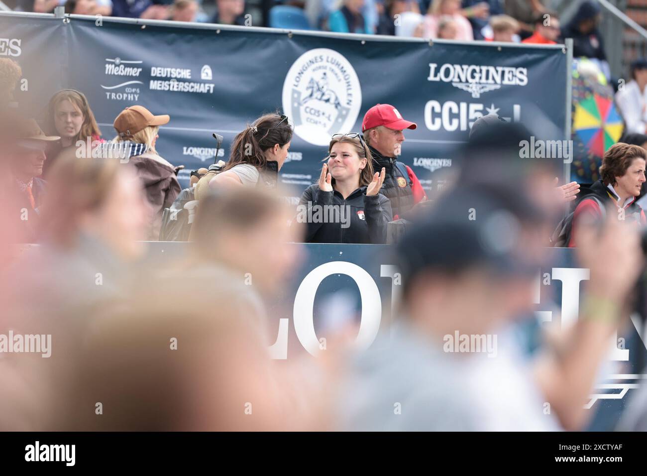 Lara de Liedekerke-Meier of Belgium with Origi during the CCI4*-S ...