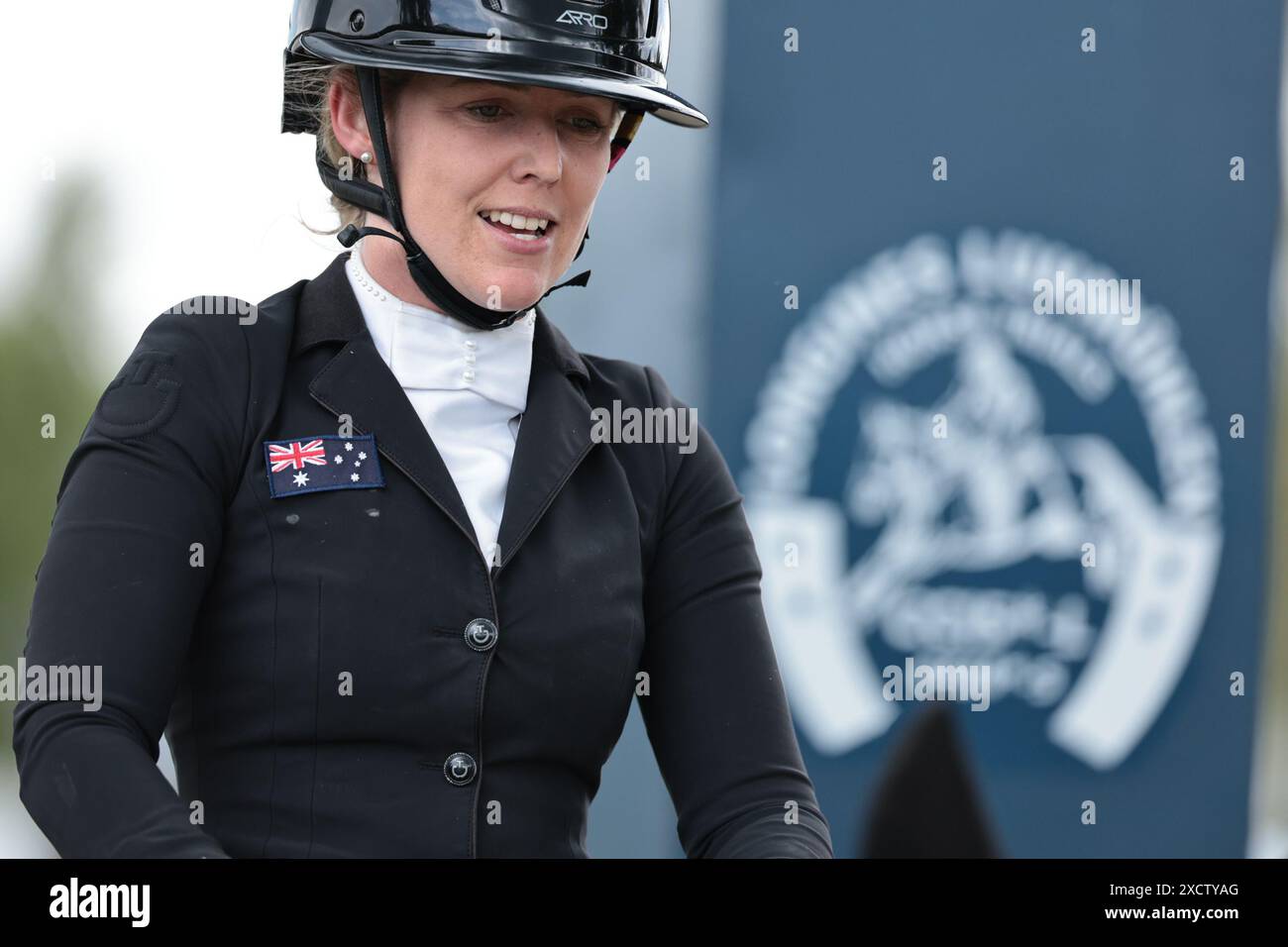 Kenya Wilson of Australia with Sandros Salute Mw during the CCI4*-S ...