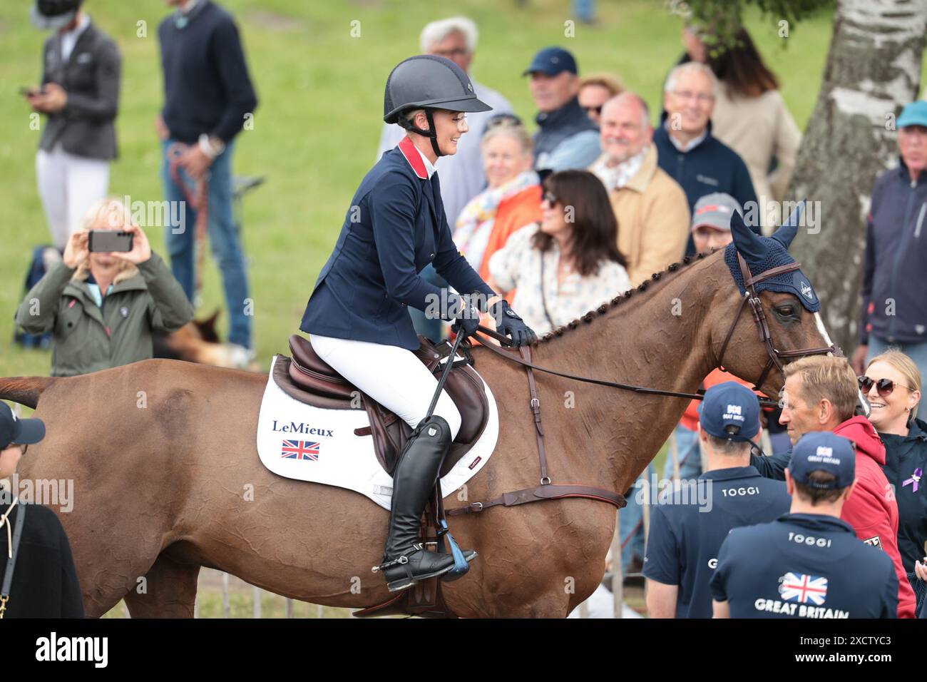 Yasmin Ingham of Great Britain with Banzai Du Loir during the CCI4*-S ...