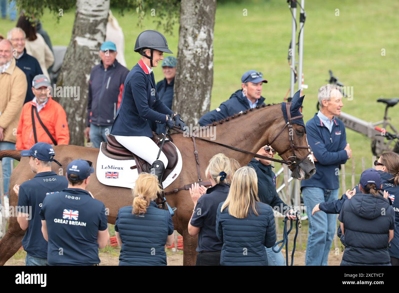 Yasmin Ingham of Great Britain with Banzai Du Loir during the CCI4*-S ...