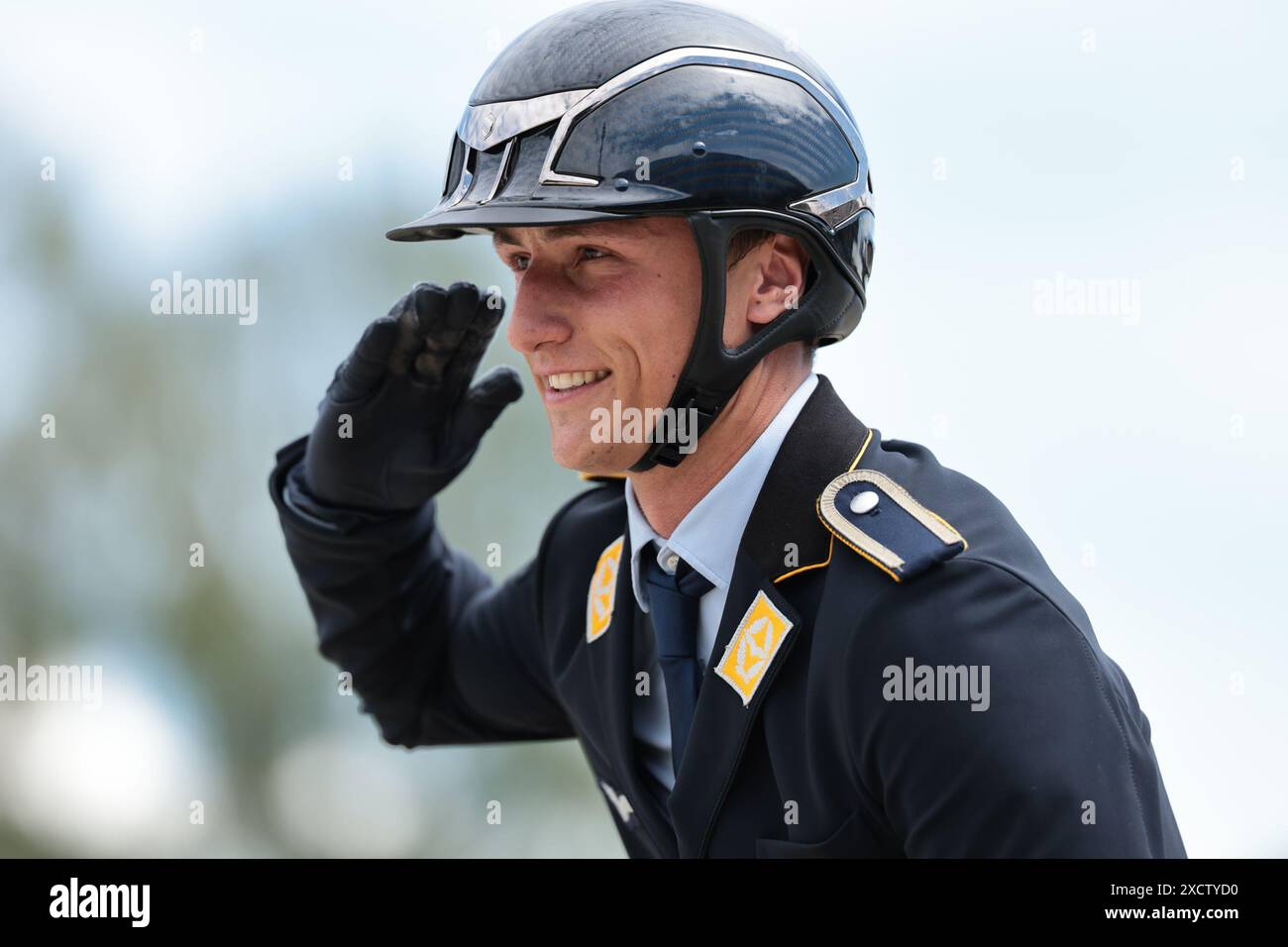 Calvin Böckmann of Germany with Altair De La Cense during the CCI4 ...