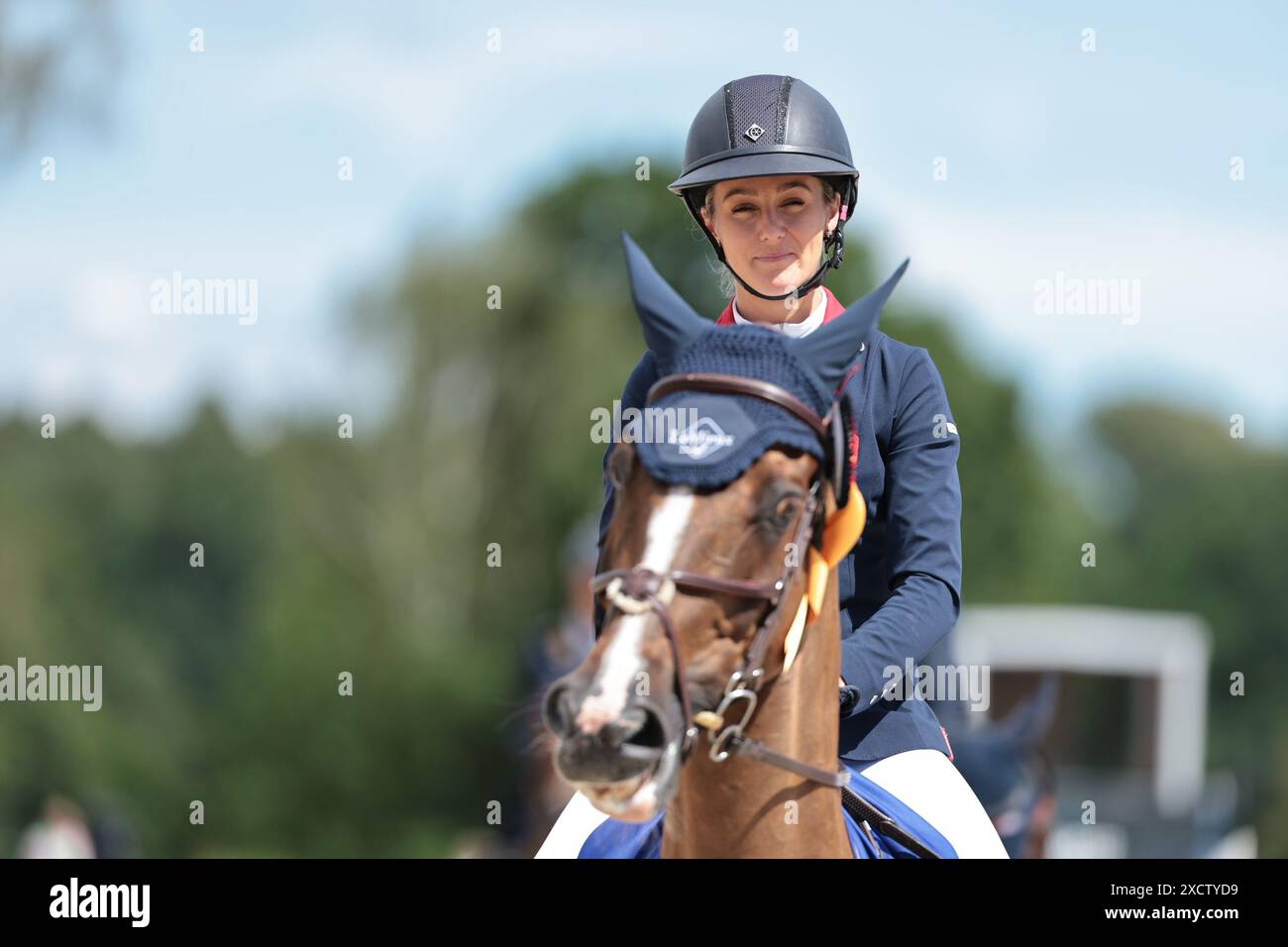 Yasmin Ingham of Great Britain with Banzai Du Loir during the CCI4 ...