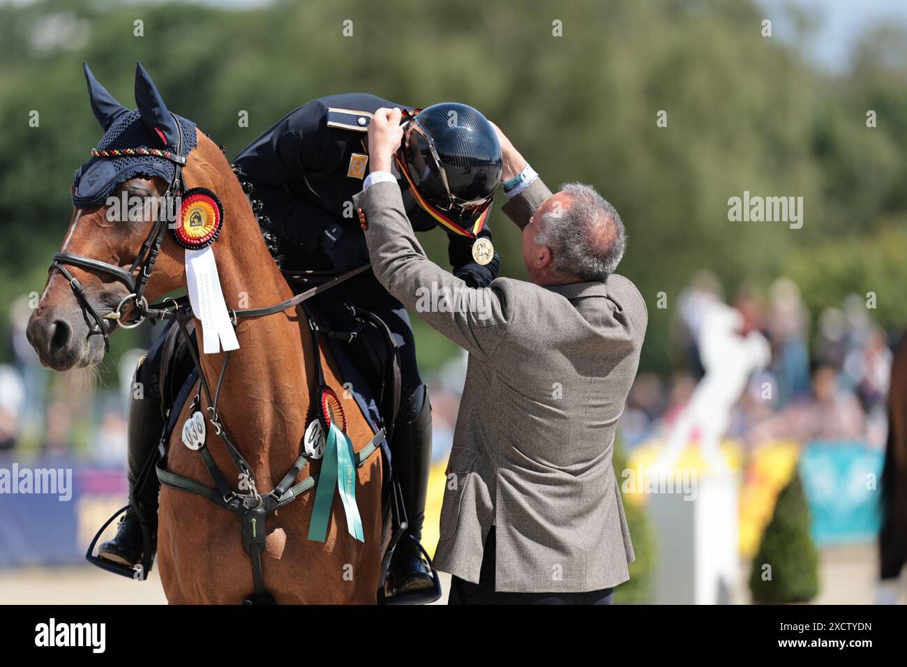 Calvin Böckmann of Germany with Altair De La Cense during the CCI4 ...