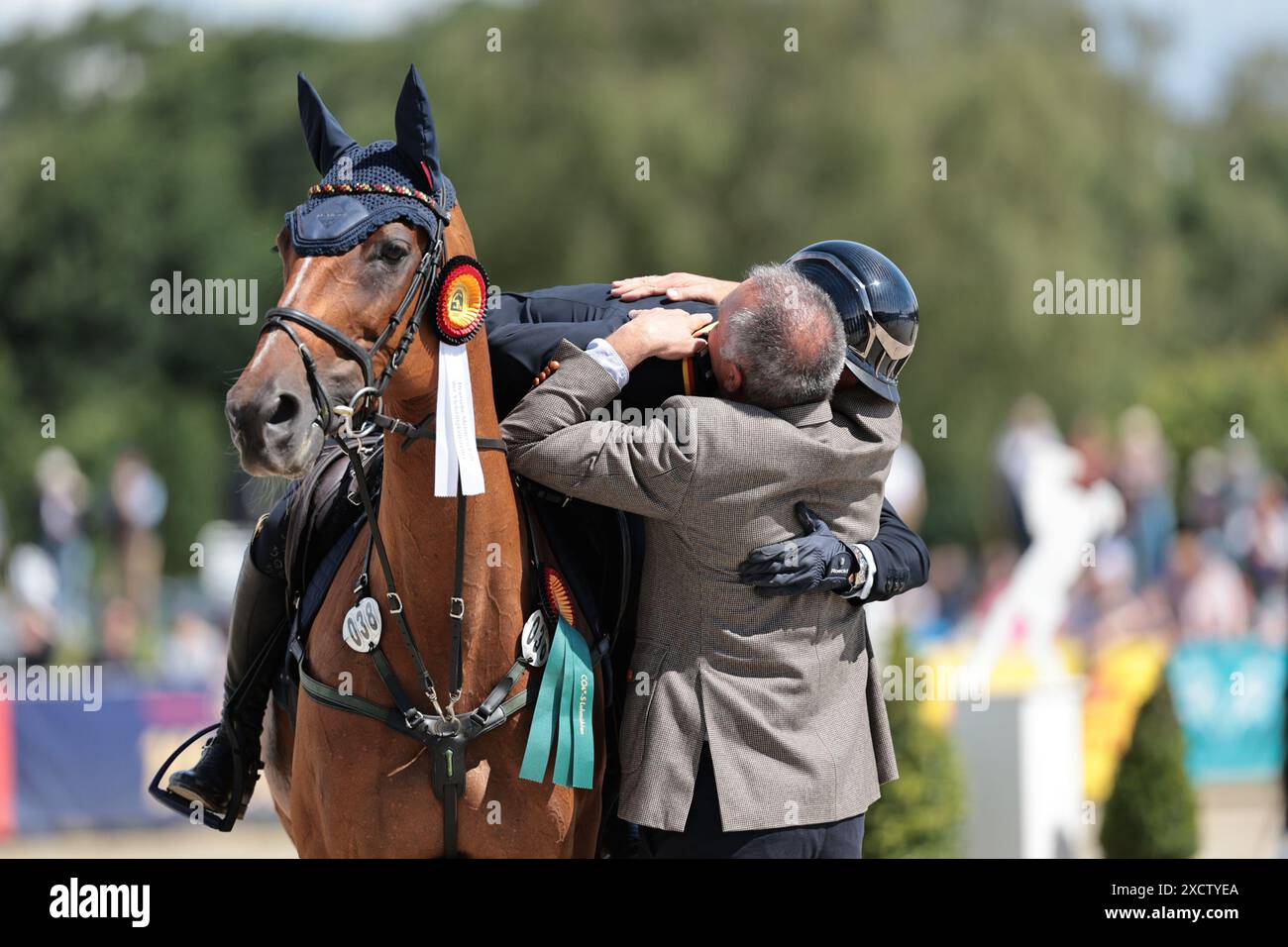 Calvin Böckmann of Germany with Altair De La Cense during the CCI4 ...