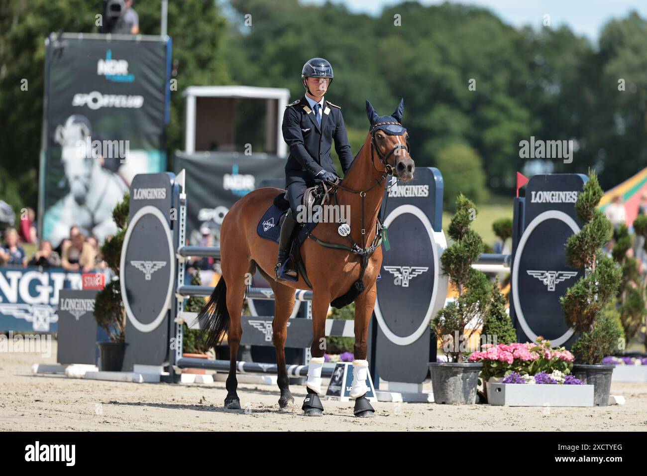 Calvin Böckmann of Germany with Altair De La Cense during the CCI4 ...