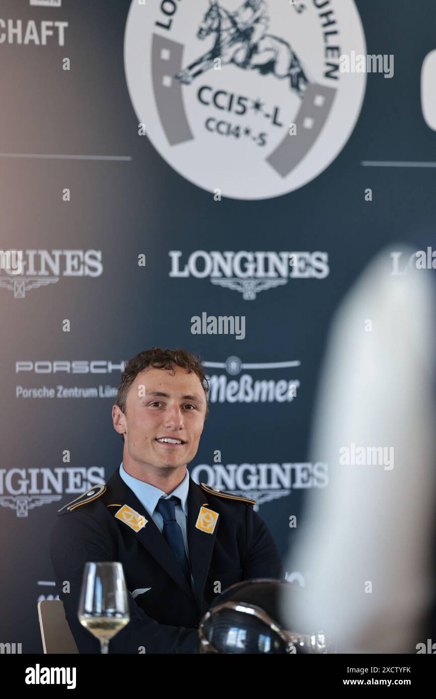 Calvin Böckmann of Germany during the CCI4* winners’ press conference ...