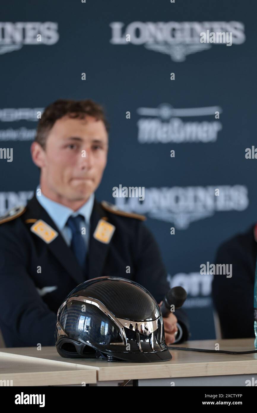 Calvin Böckmann of Germany during the CCI4* winners’ press conference ...