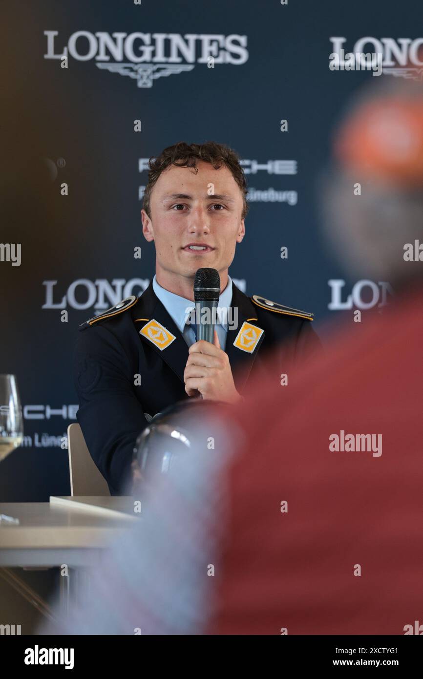Calvin Böckmann of Germany during the CCI4* winners’ press conference ...