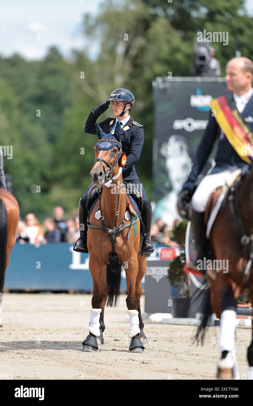 Calvin Böckmann of Germany with Altair De La Cense during the CCI4 ...