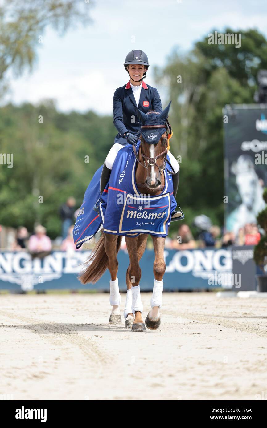 Yasmin Ingham of Great Britain with Banzai Du Loir during the CCI4 ...