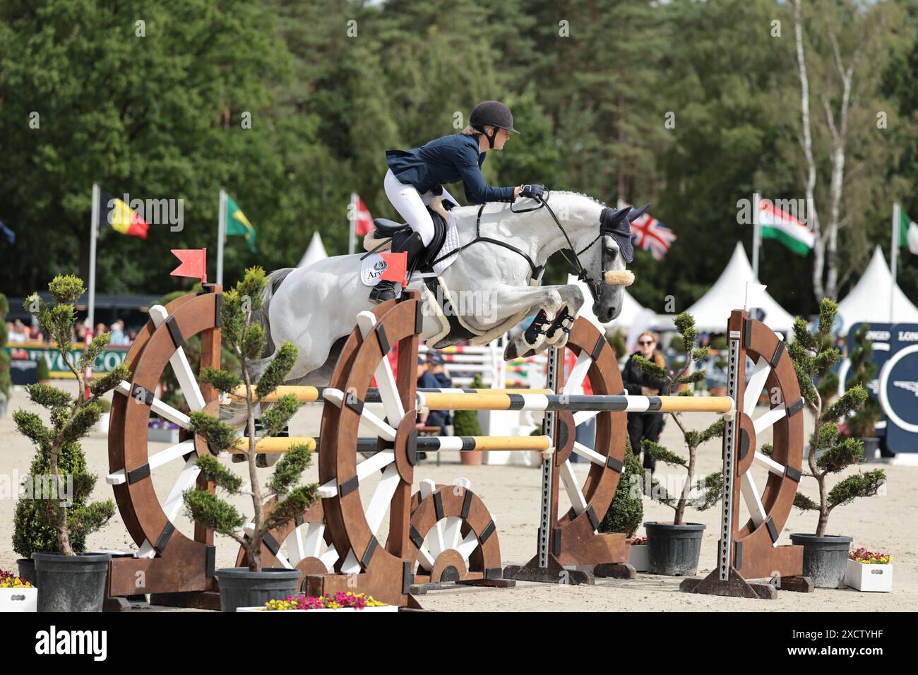 Lara de Liedekerke-Meier of Belgium with Hooney D'Arville during the ...