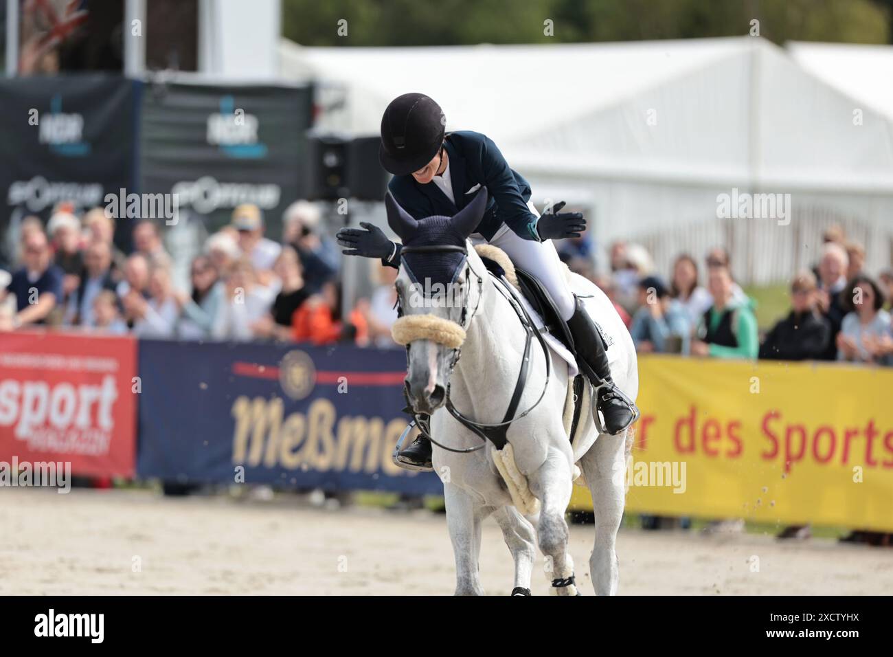 Lara de Liedekerke-Meier of Belgium with Hooney D'Arville during the ...