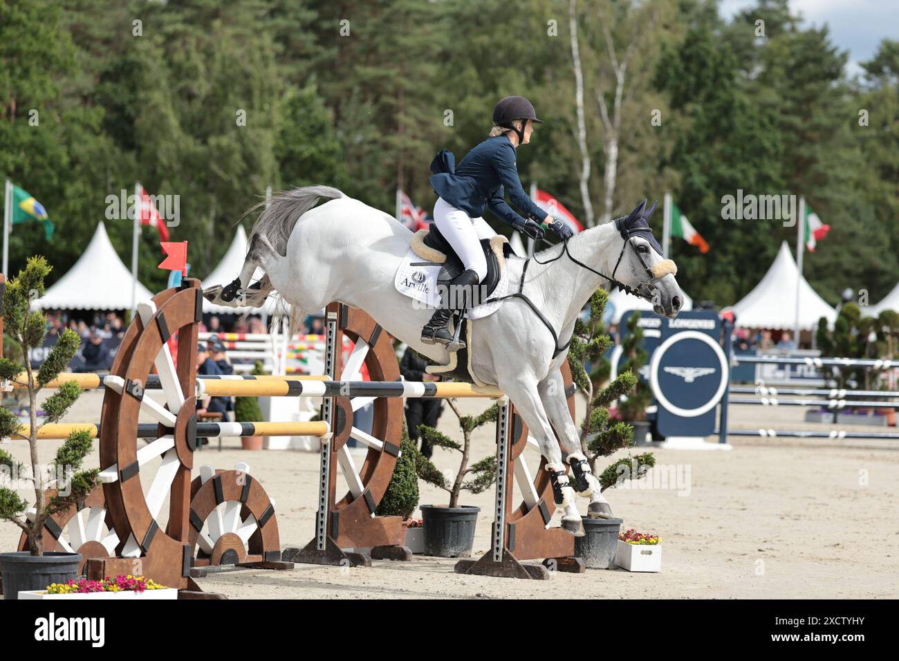 Lara de Liedekerke-Meier of Belgium with Hooney D'Arville during the ...