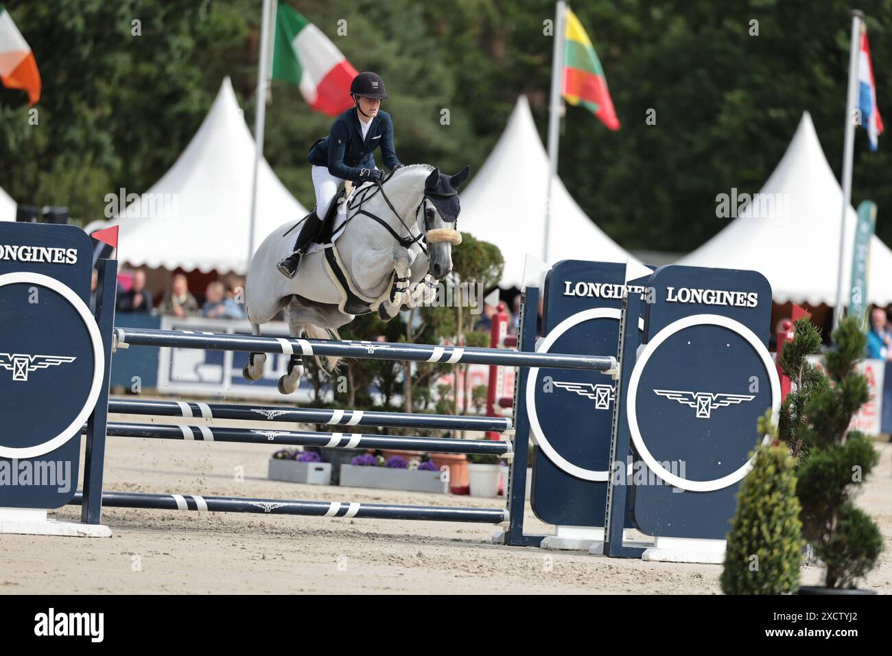 Lara de Liedekerke-Meier of Belgium with Hooney D'Arville during the ...
