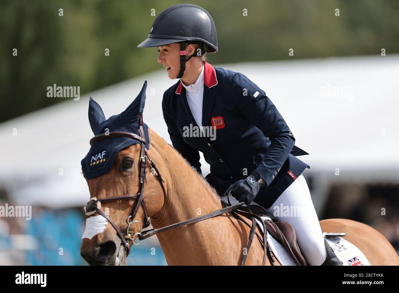 Yasmin Ingham of Great Britain with Rehy Dj during the CCI5 ...
