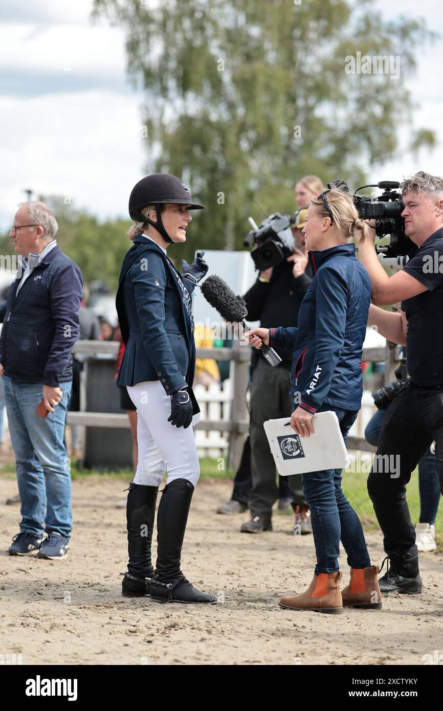 Lara de Liedekerke-Meier of Belgium with Hooney D'Arville during the ...