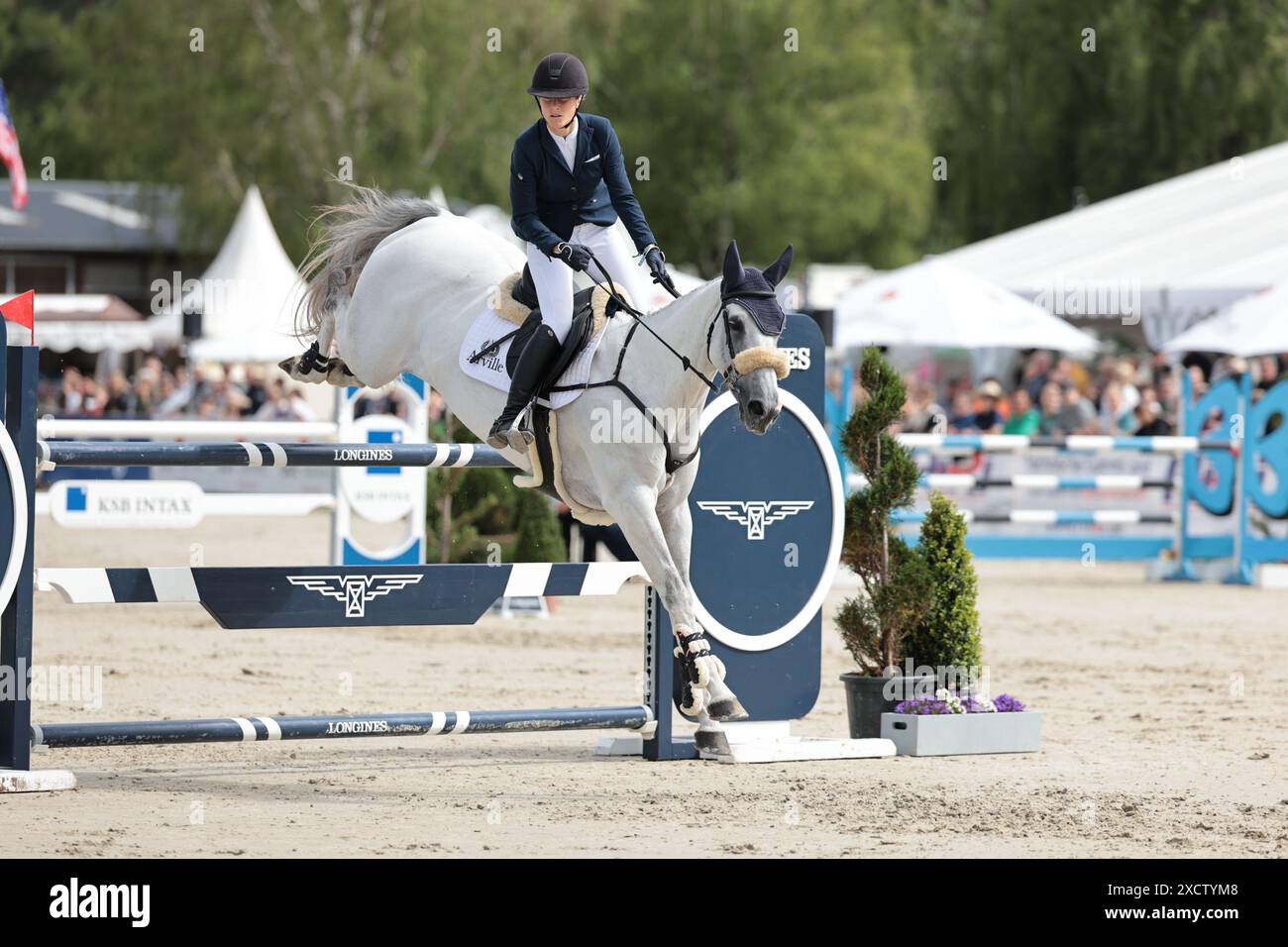 Lara de Liedekerke-Meier of Belgium with Hooney D'Arville during the ...