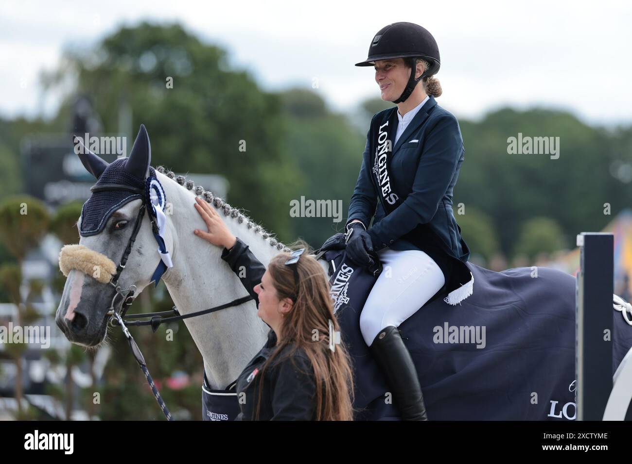 Lara de Liedekerke-Meier of Belgium with Hooney D'Arville during the ...