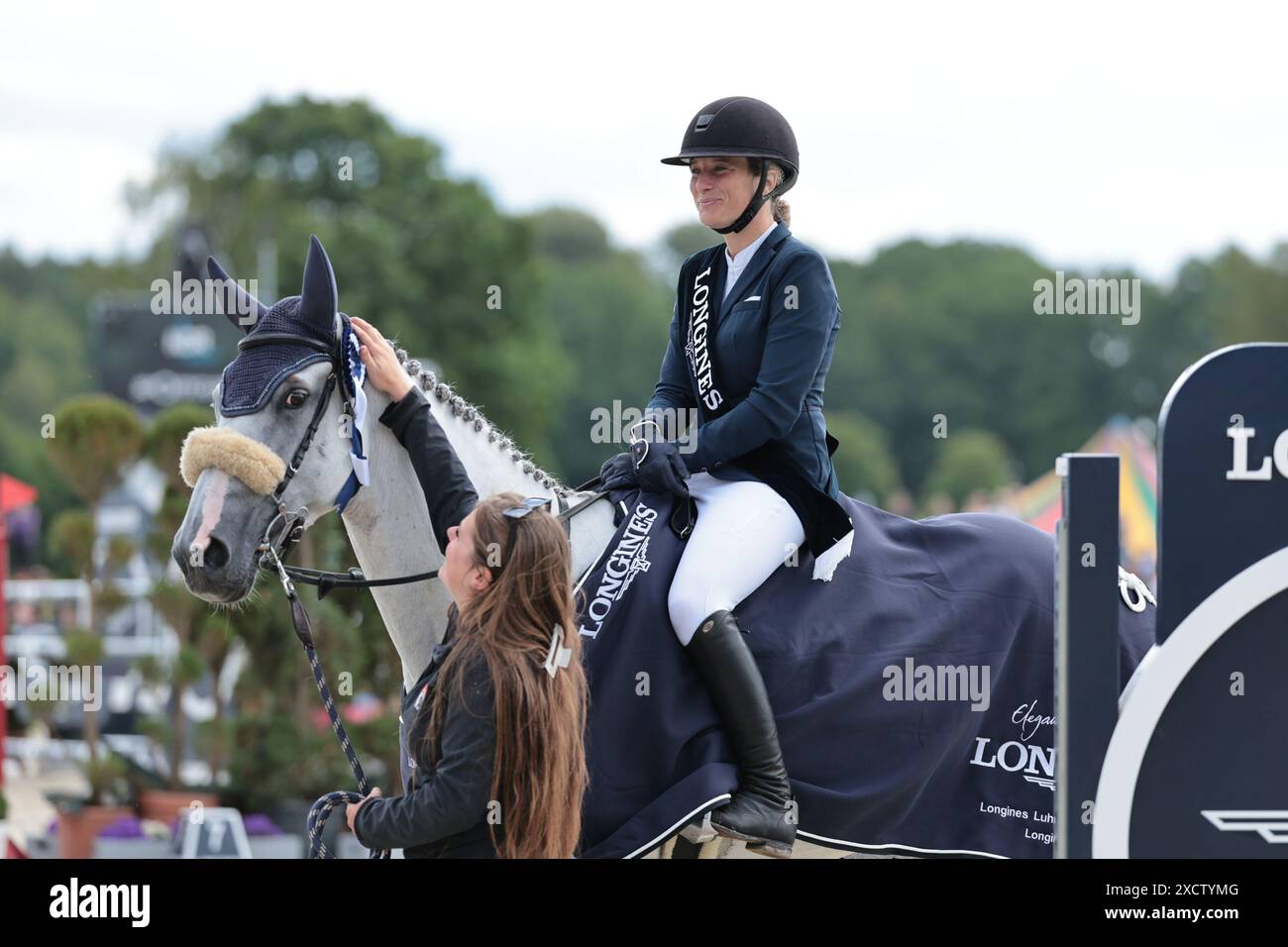 Lara de Liedekerke-Meier of Belgium with Hooney D'Arville during the ...