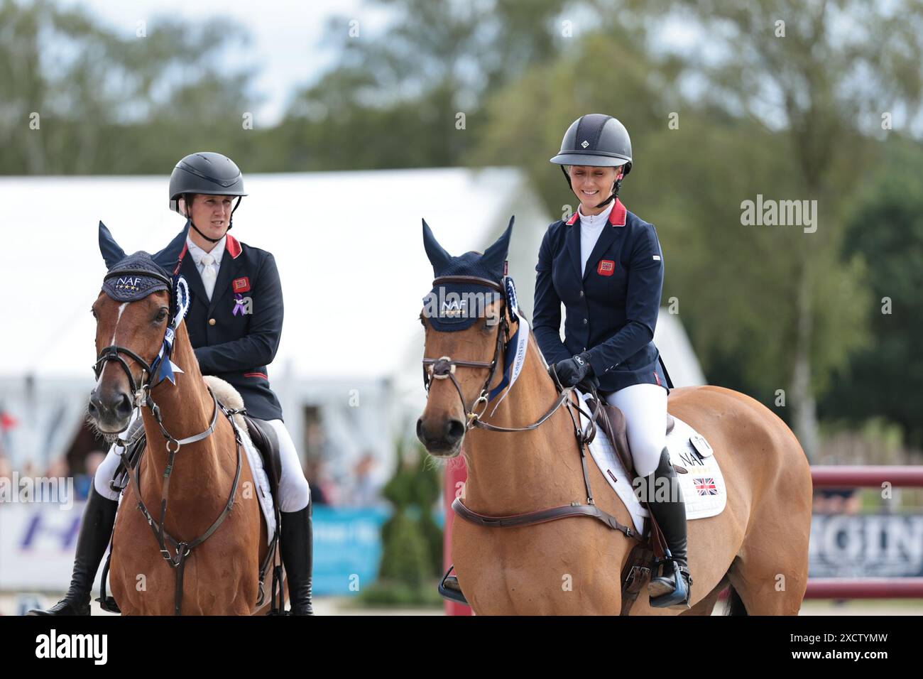 Yasmin Ingham of Great Britain with Rehy Dj during the CCI5* prize ...