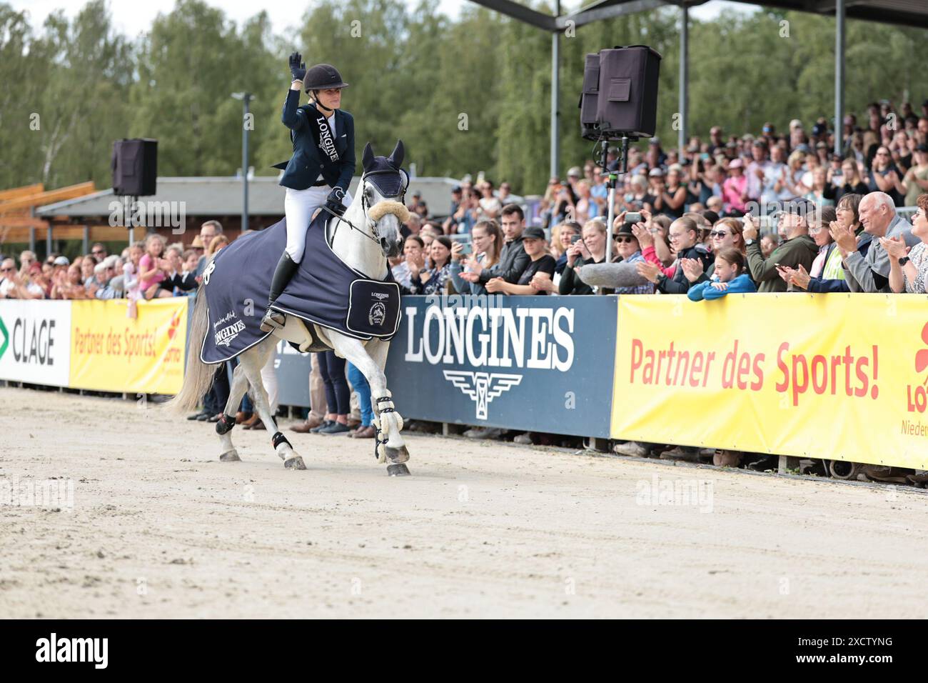 Lara de Liedekerke-Meier of Belgium with Hooney D'Arville during the ...