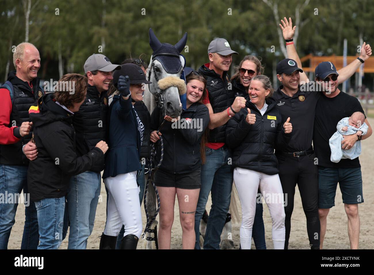 Lara de Liedekerke-Meier of Belgium with Hooney D'Arville during the ...