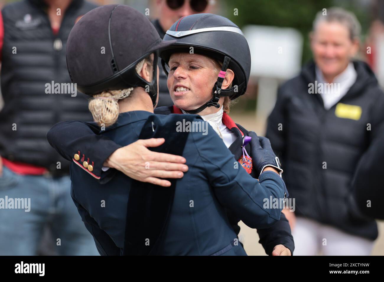 Rosalind Canter congratulates Lara de Liedekerke-Meier for winning the ...