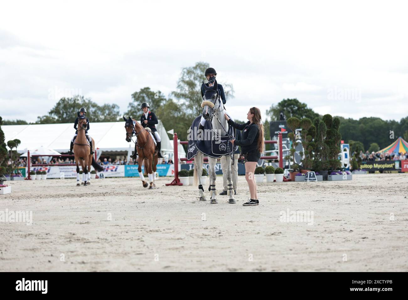 Lara de Liedekerke-Meier of Belgium with Hooney D'Arville during the ...