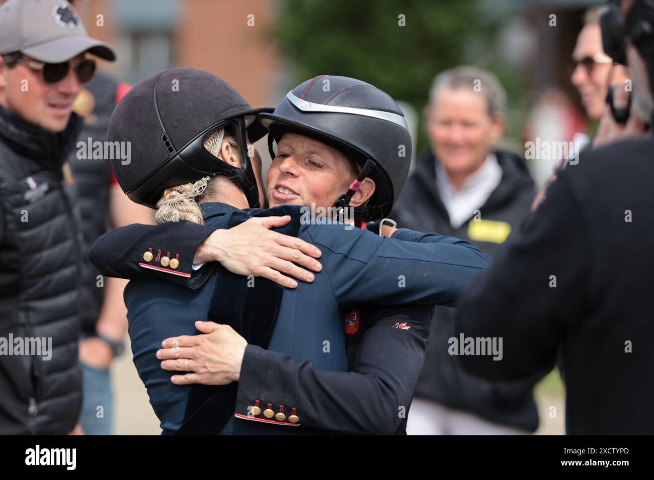 Rosalind Canter congratulates Lara de Liedekerke-Meier for winning the ...