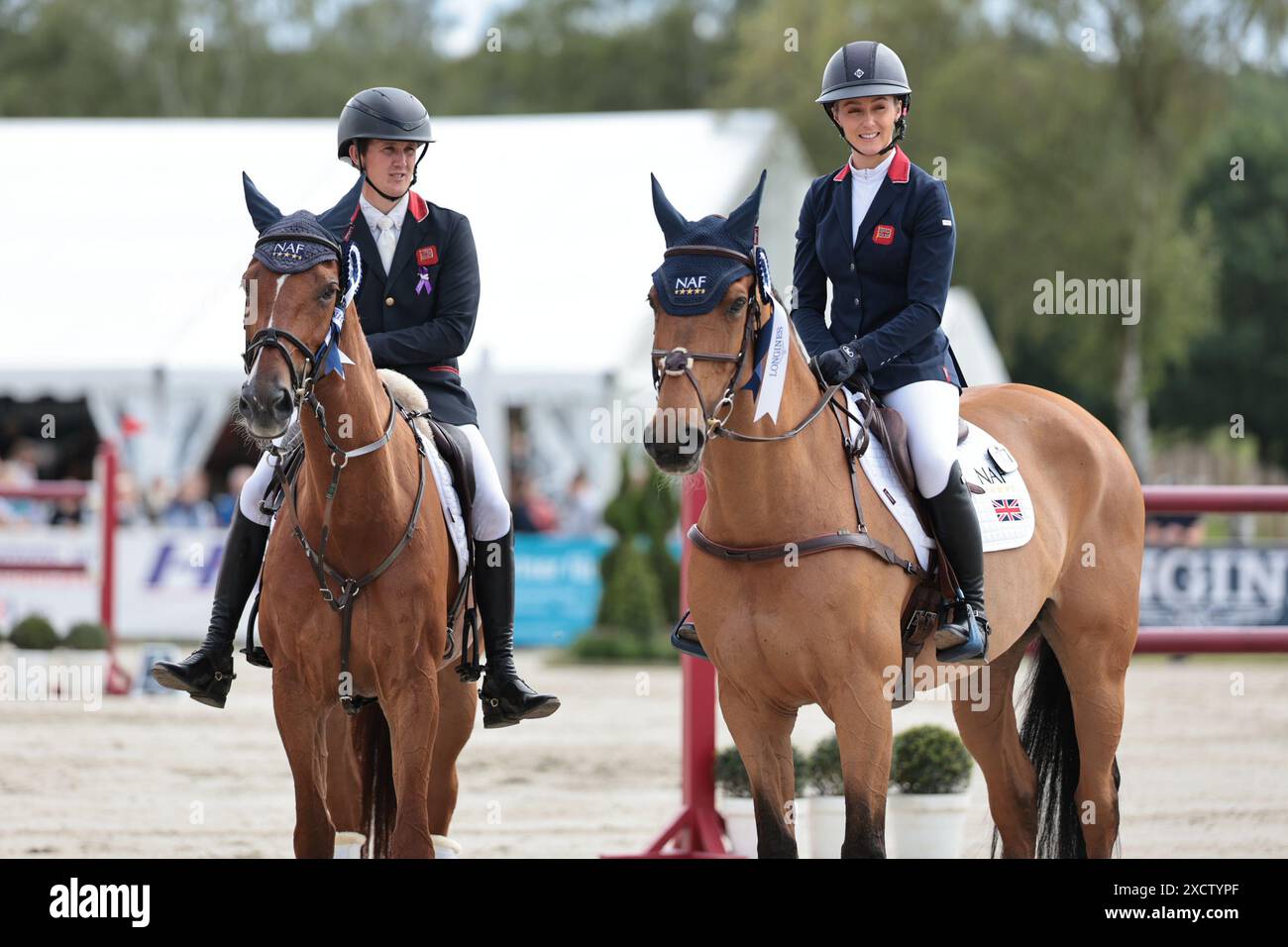 Yasmin Ingham of Great Britain with Rehy Dj during the CCI5* prize ...