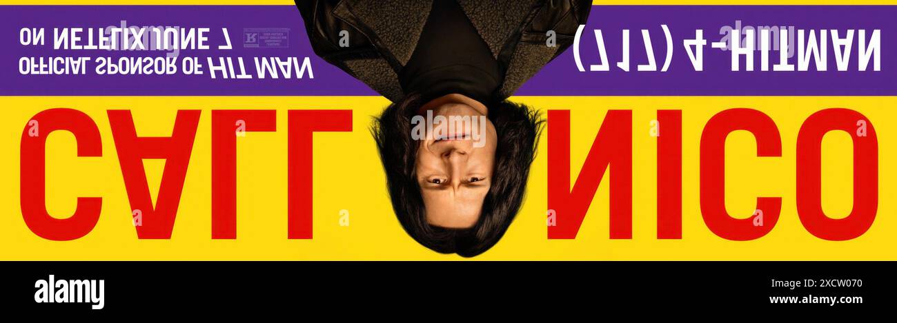 HIT MAN, US billboard poster, Glen Powell, 2023. © Netflix / courtesy ...