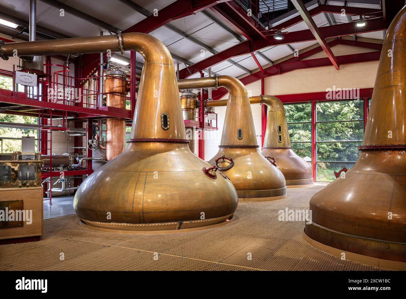 Scottish whisky distillery tour Stock Photo - Alamy