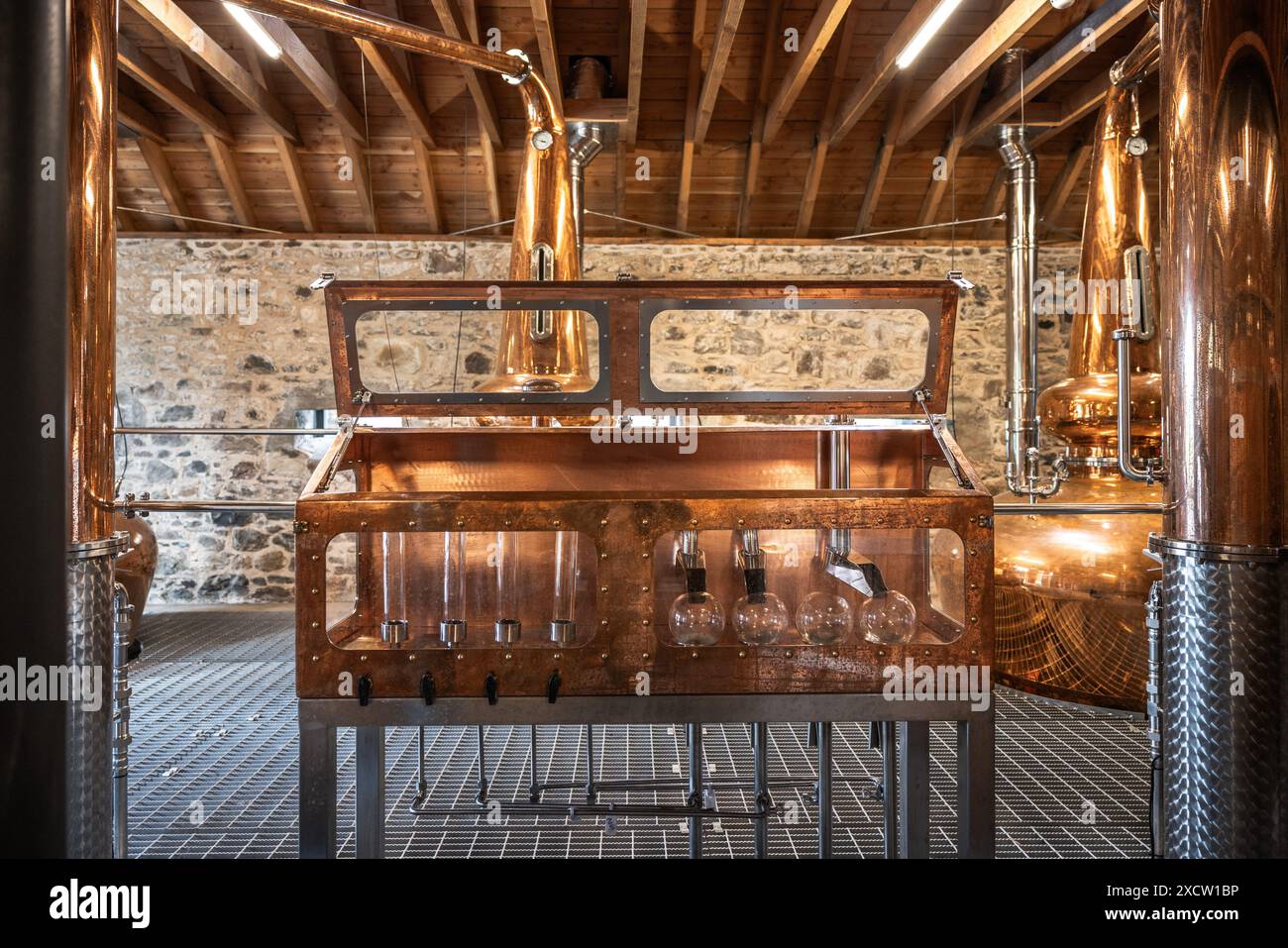 Scottish whisky distillery tour Stock Photo - Alamy