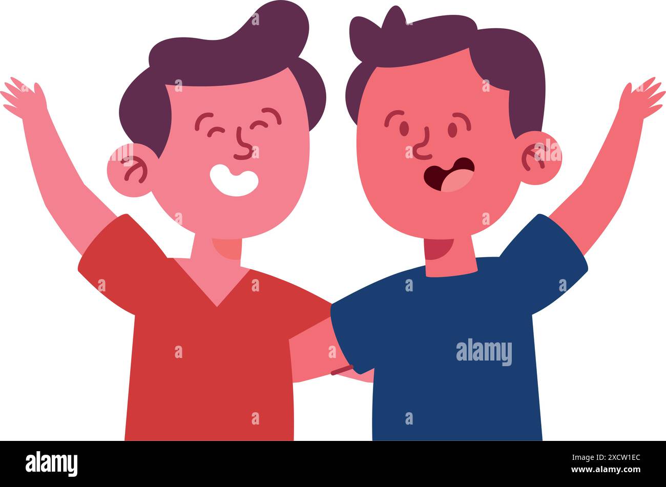 Kids waving hands cute Stock Vector Images - Alamy