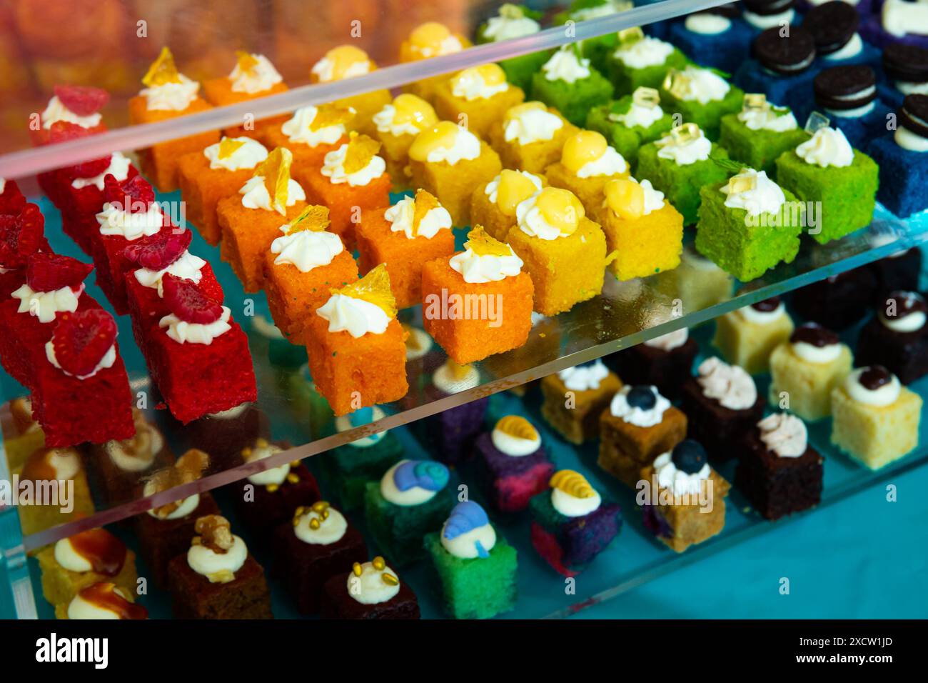 Colorful biscuits in pastry shop Stock Photo - Alamy