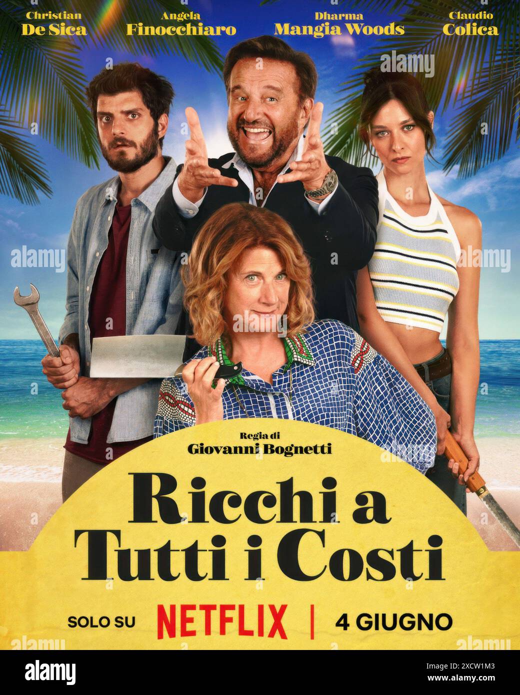 THE PRICE OF NONNA'S INHERITANCE, (aka RICCHI A TUTTI I COSTI), Italian poster, top from left ...