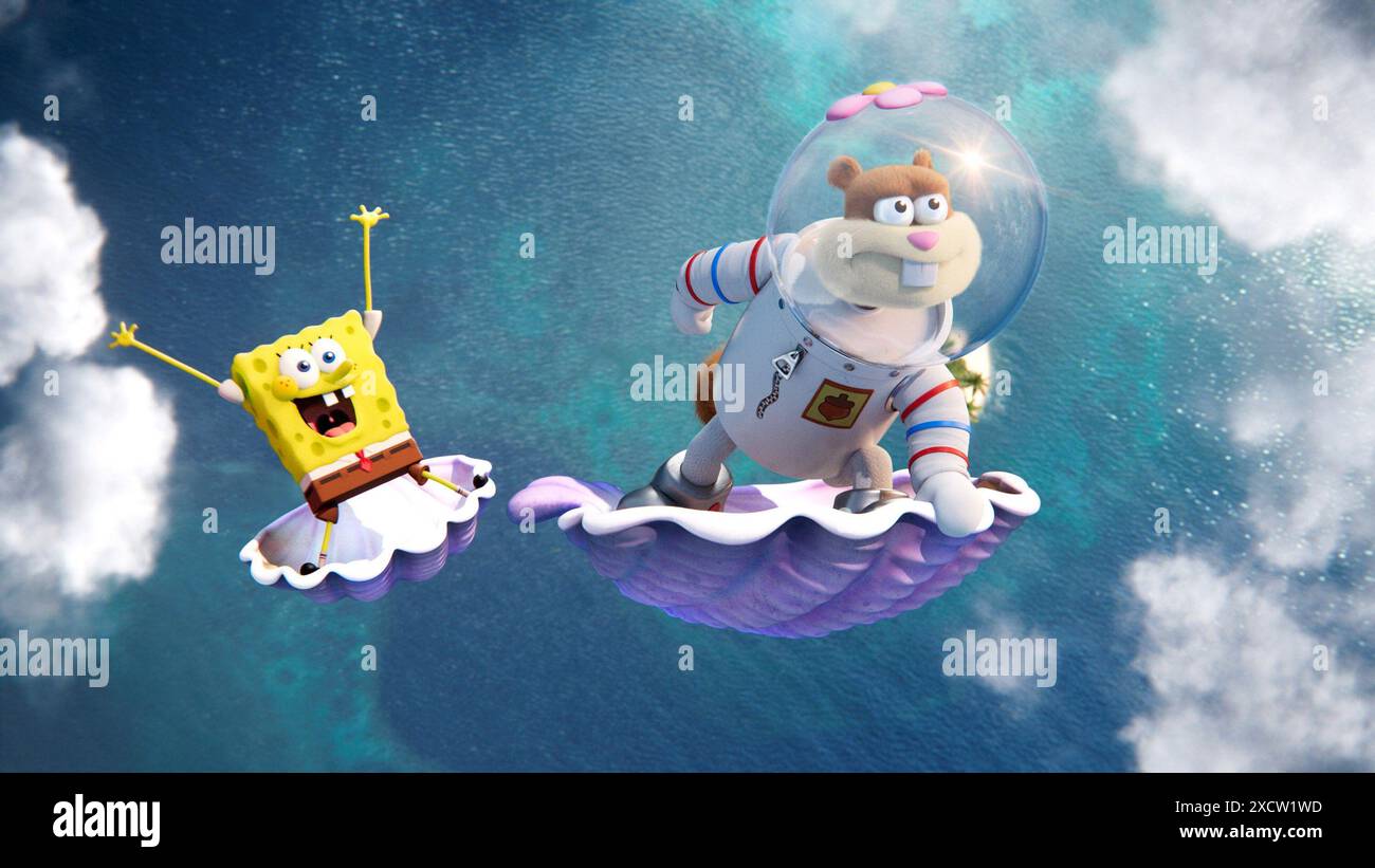 SAVING BIKINI BOTTOM: THE SANDY CHEEKS MOVIE, from left: SpongeBob ...