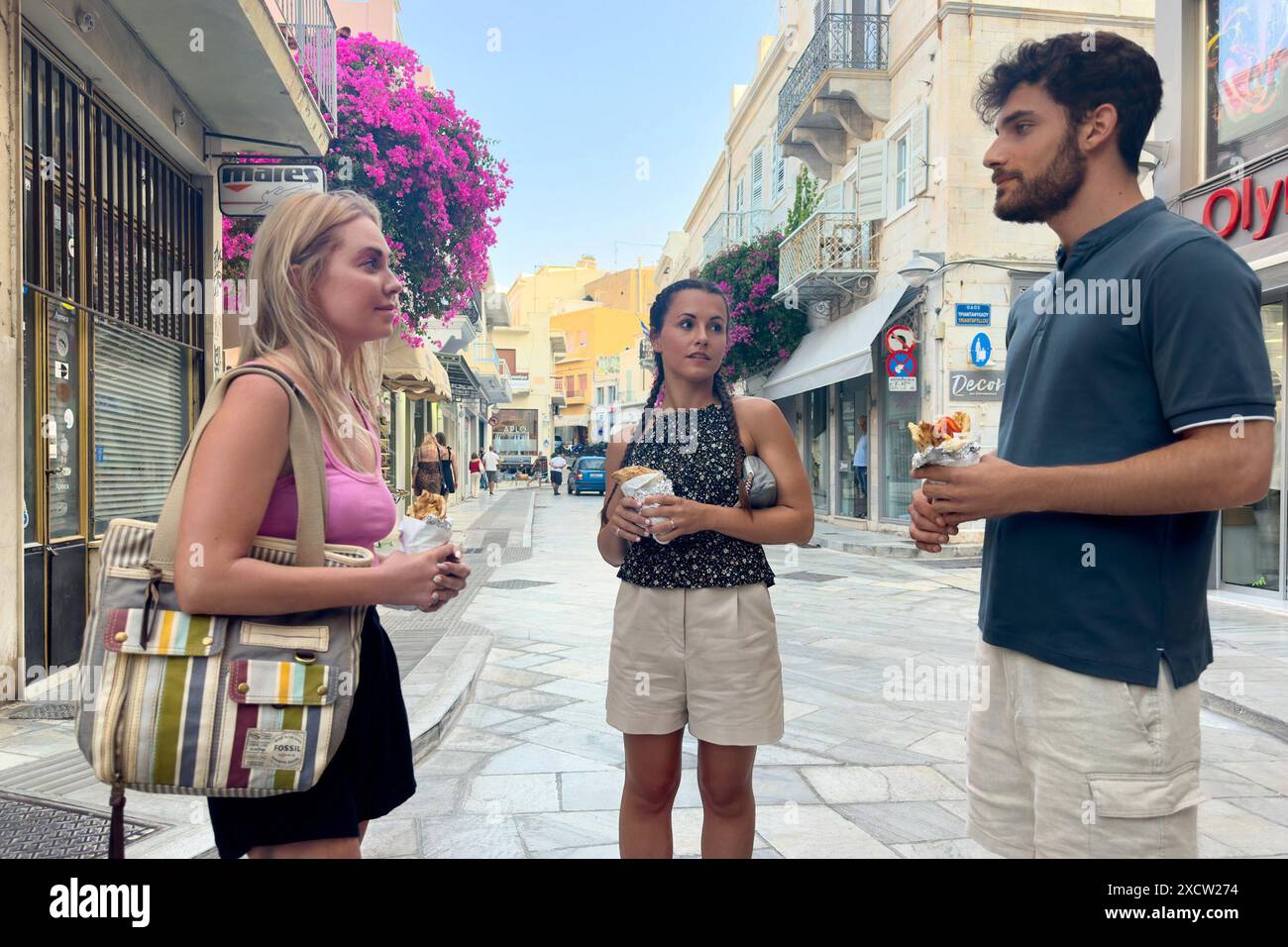 A GREEK RECIPE FOR ROMANCE, from left: Danielle C. Ryan, Christina ...