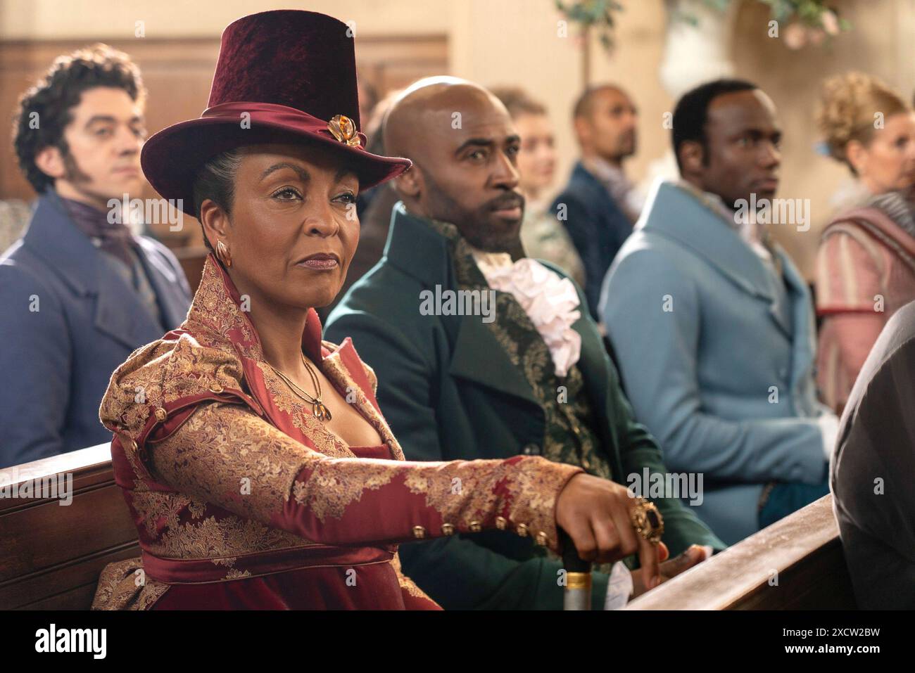 BRIDGERTON, from left: Adjoa Andoh, Daniel Francis, Romancing Mister ...