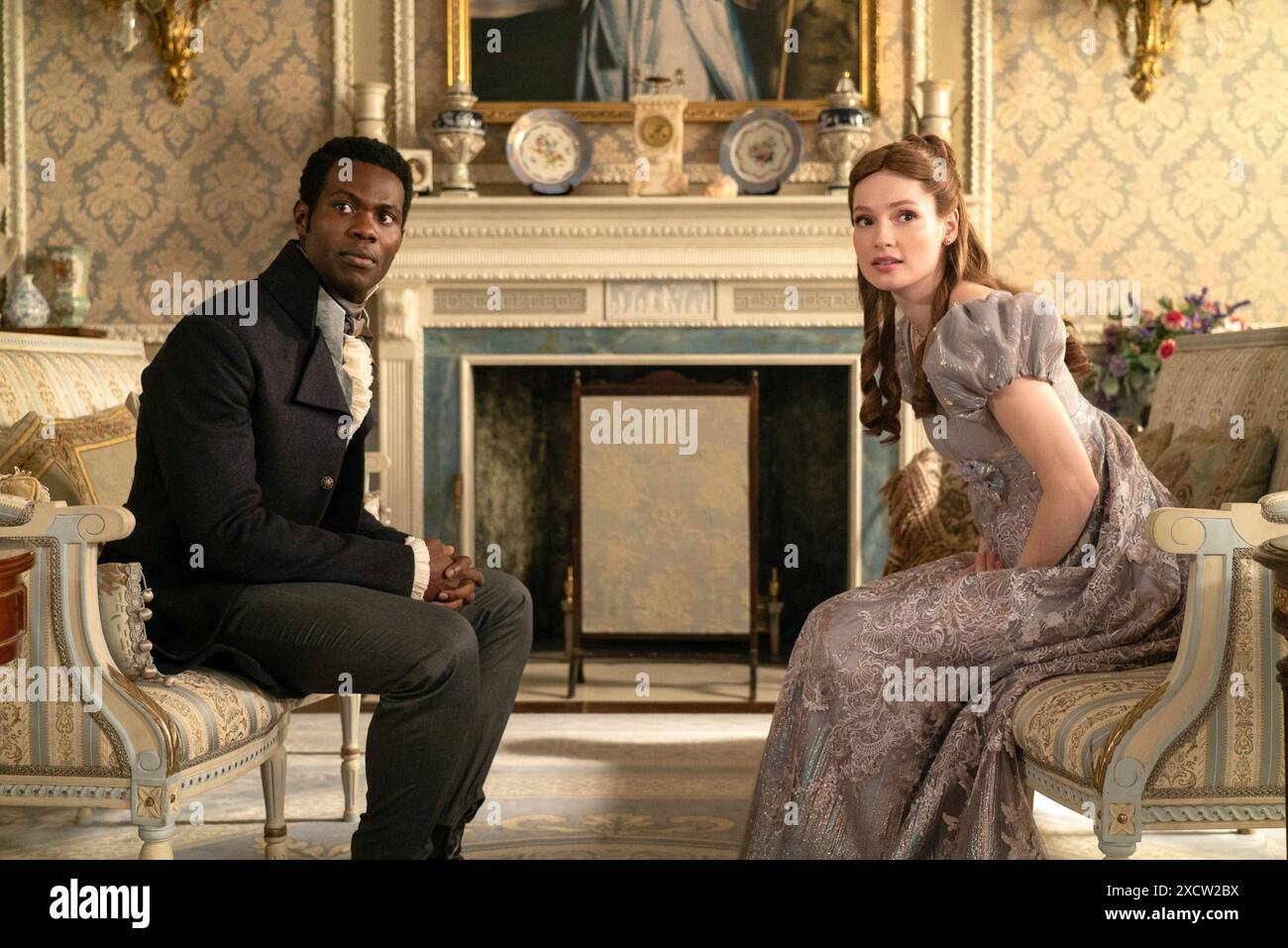 BRIDGERTON, from left: Victor Alli, Hannah Dodd, Romancing Mister ...