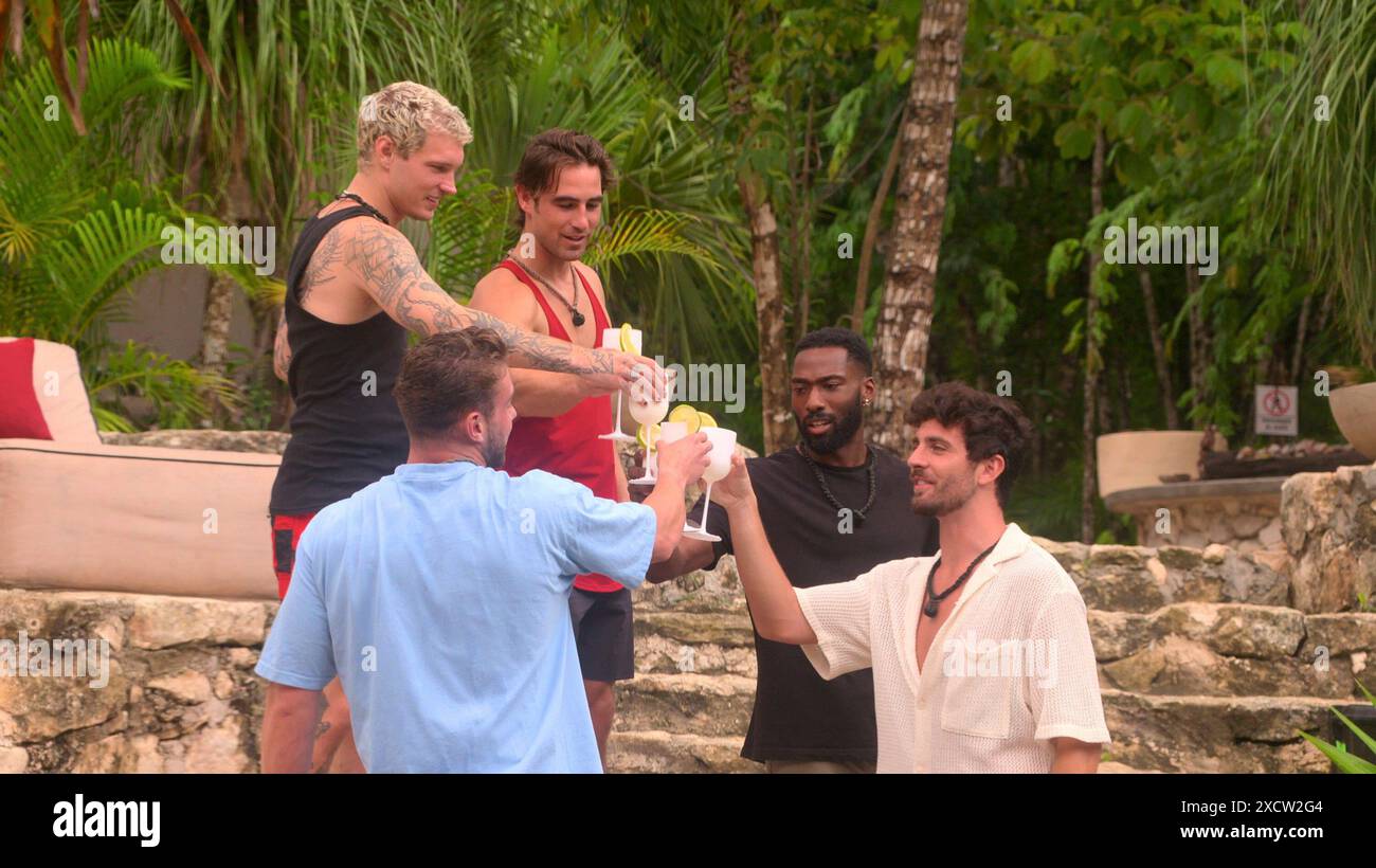 PERFECT MATCH, from left: Stevan Ditter, Harry Jowsey, Chris Hahn, Kaz ...