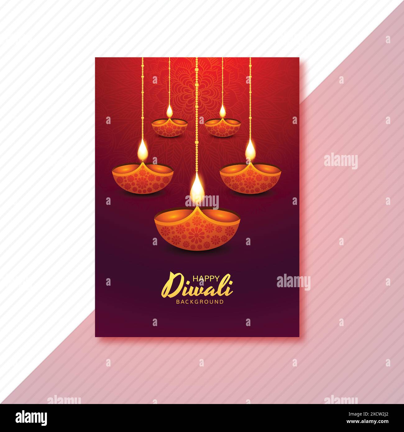 Happy diwali festival card celebration brochure background Stock Vector ...