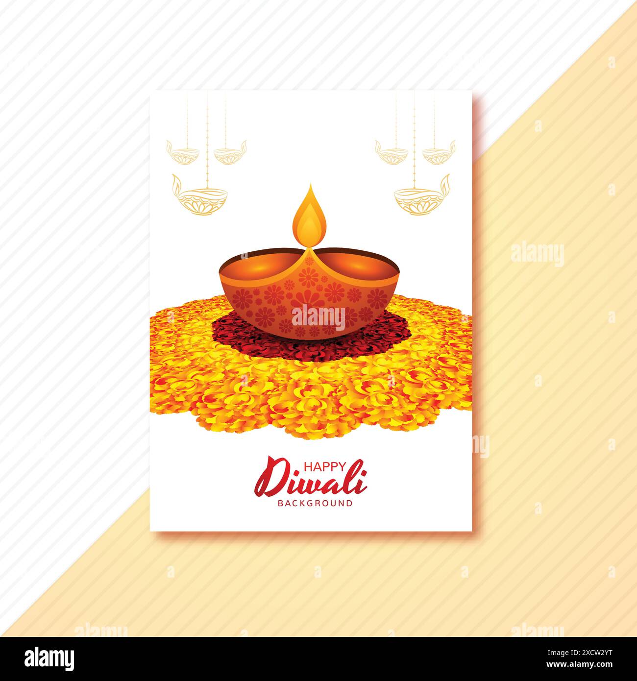 Happy diwali festival card celebration brochure background Stock Vector ...