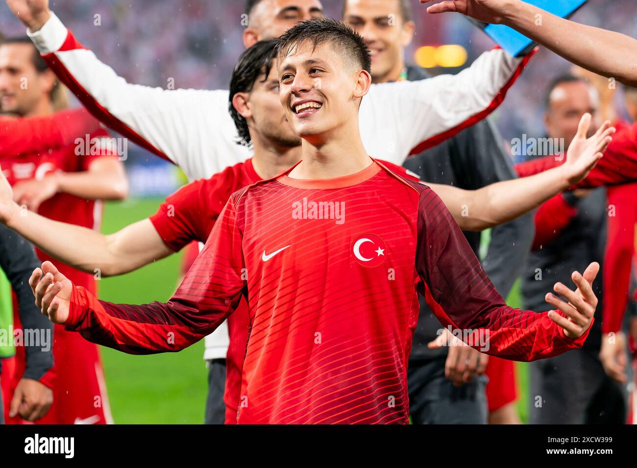 DORTMUND, GERMANY - JUNE 18: Arda Guler of Turkiye celebrating his ...