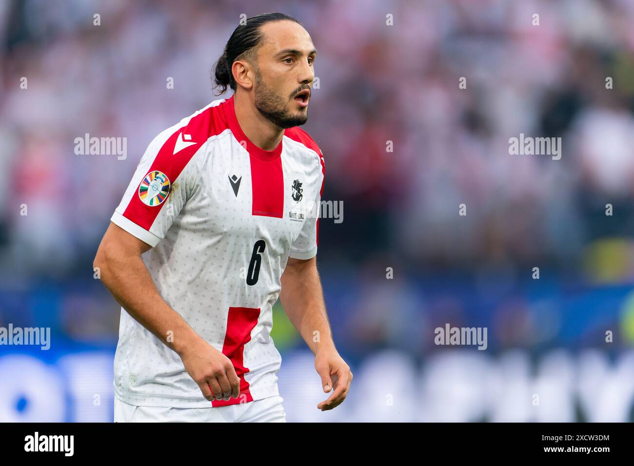 DORTMUND, GERMANY - JUNE 18: Giorgi Kochorashvili of Georgia looks on ...