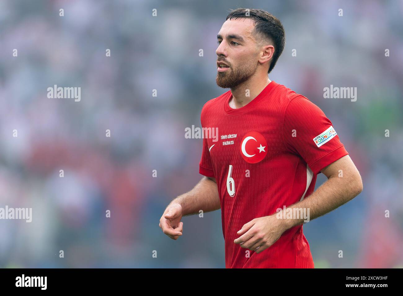 DORTMUND, GERMANY - JUNE 18: Orkun Kokcu of Turkiye looks on during the ...